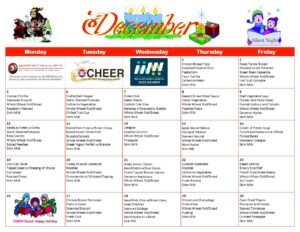 Lunch Menu - Cheer DE