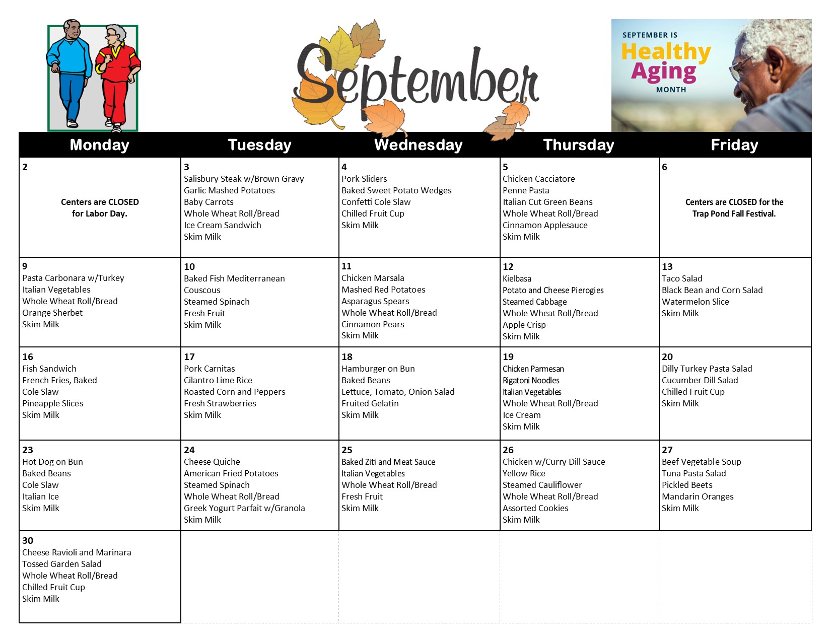 Lunch Menu - Cheer DE