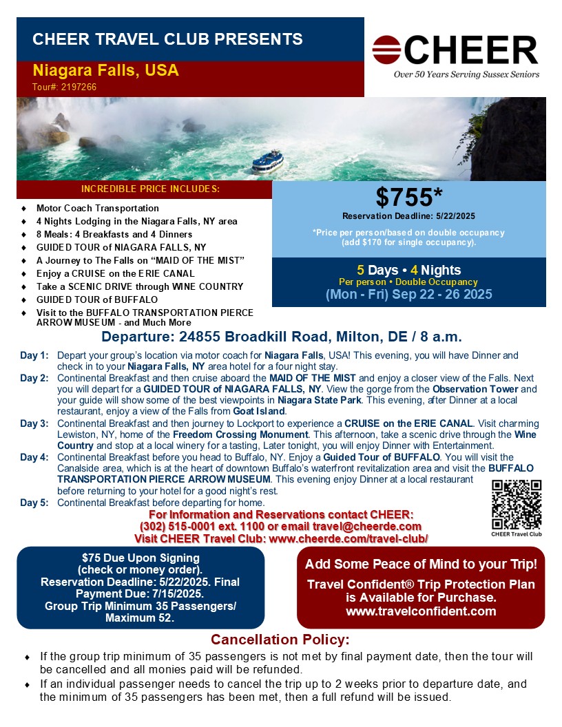 Niagara Falls Flyer - Cheer DE